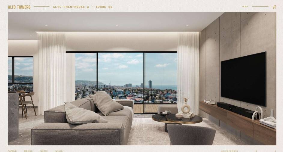 PREVENTA PENTHOUSE TIPO A TORRE 2 ALTO TOWERS PLAYAS DE TIJUANA - 5163